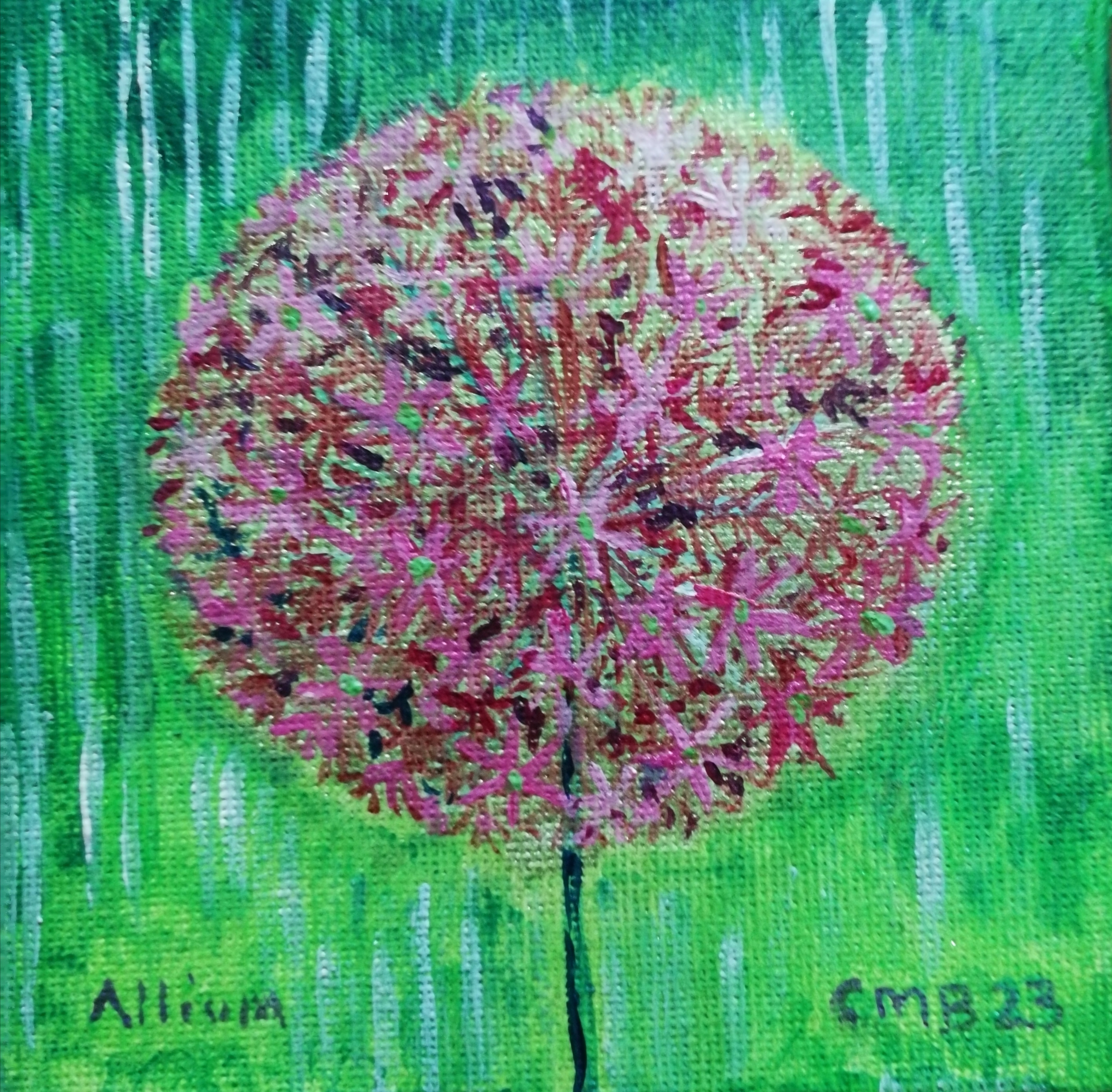 Allium painting – Mallaband-Brown